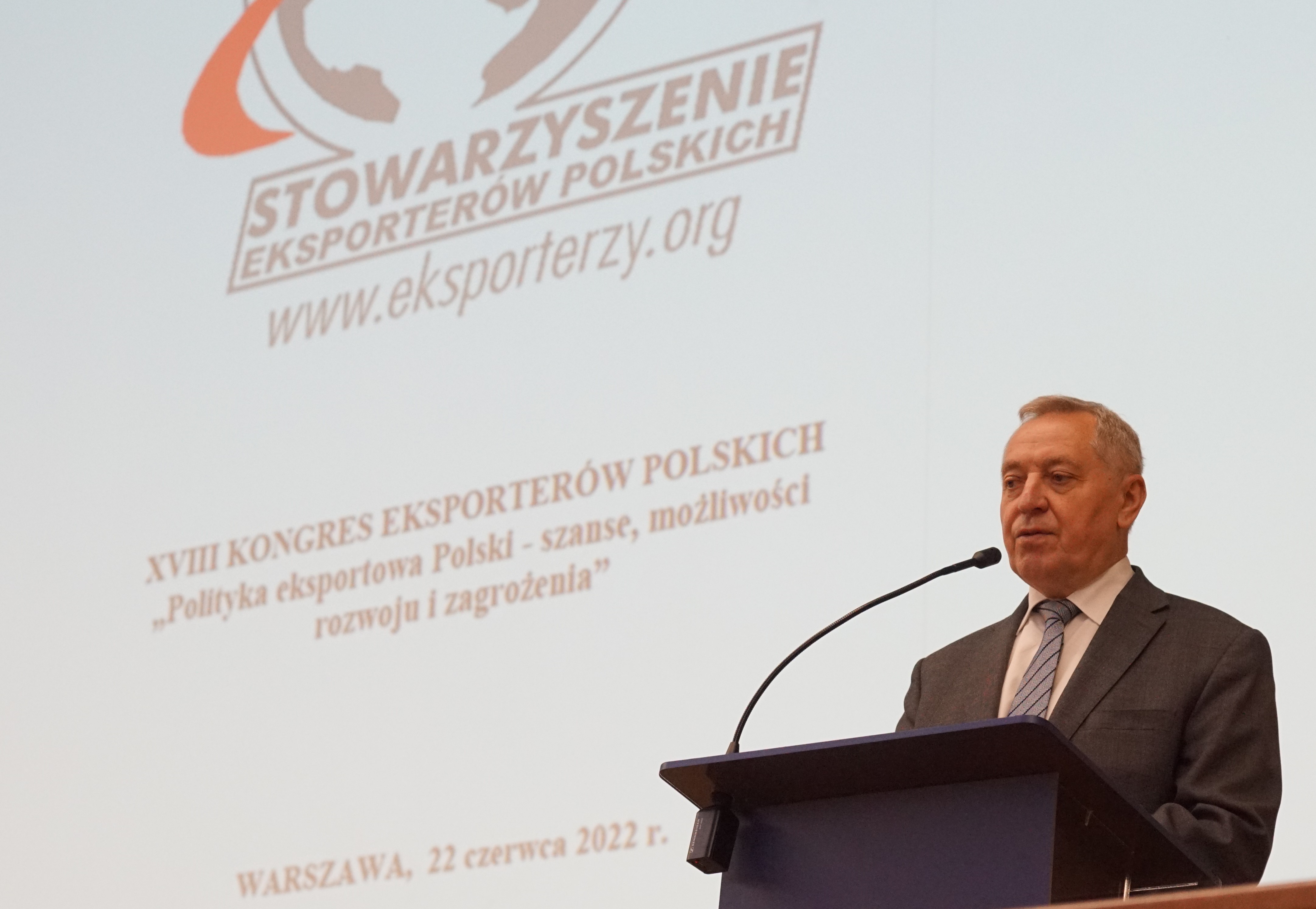 Henryk Kowalczyk na XVII Kongresie Eksporterów Polskich - PPR Henryk Kowalczyk na XVII Kongresie Eksporterów Polskich - PPR